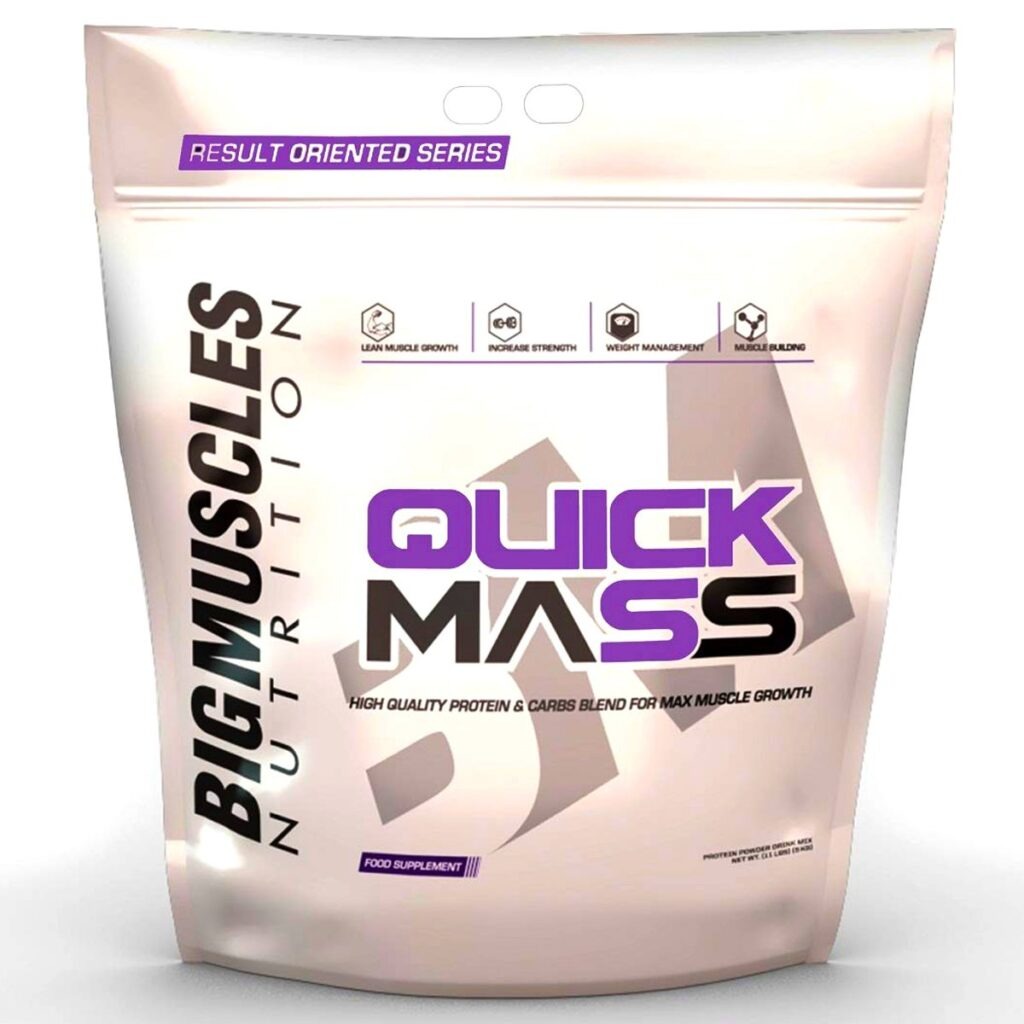 BIG MUSCLES Quick Mass + Real BM Vitamin ( free ) - PHARMIKA INDIA PVT LTD.